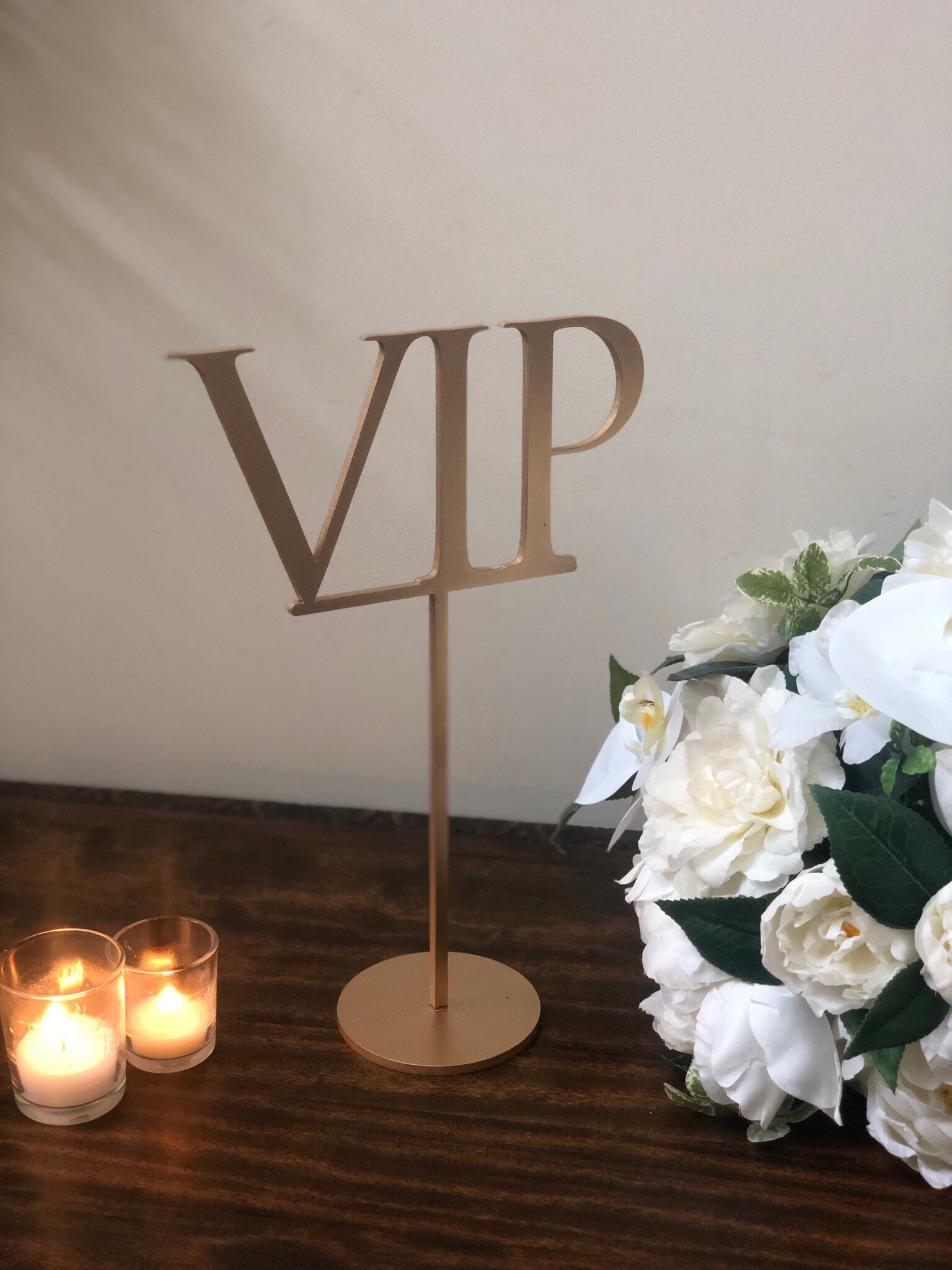 VIP Laser Cut Sign - VIP Table Sign - Etsy