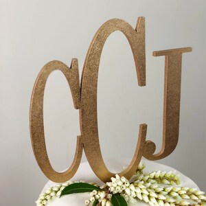 Modern Style Monogram Wedding Cake Topper Monogram Cake | Etsy