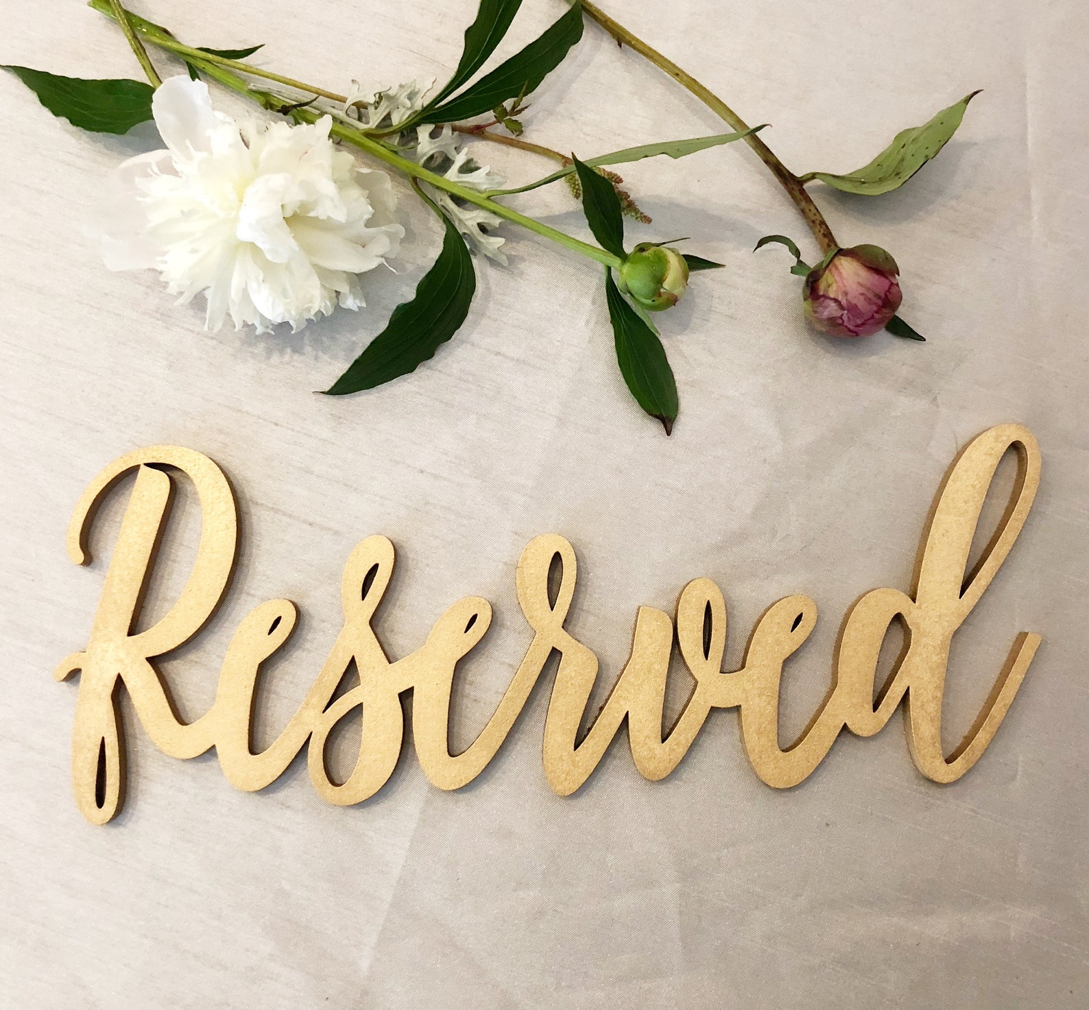 Reserved Seat Signs Reserved Wedding Pew Signs Reserved | Etsy