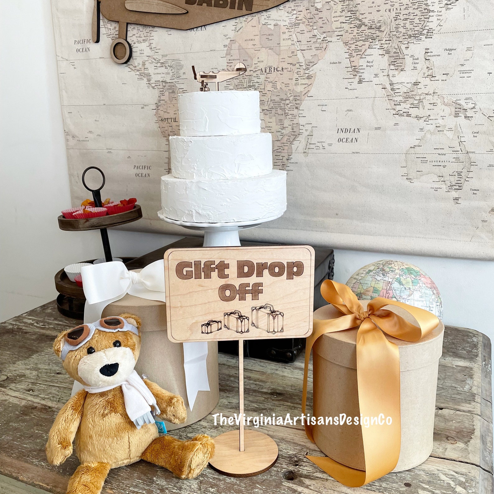 Gift Drop off Sign/ Aviation Themed Table Sign Aviation Party - Etsy
