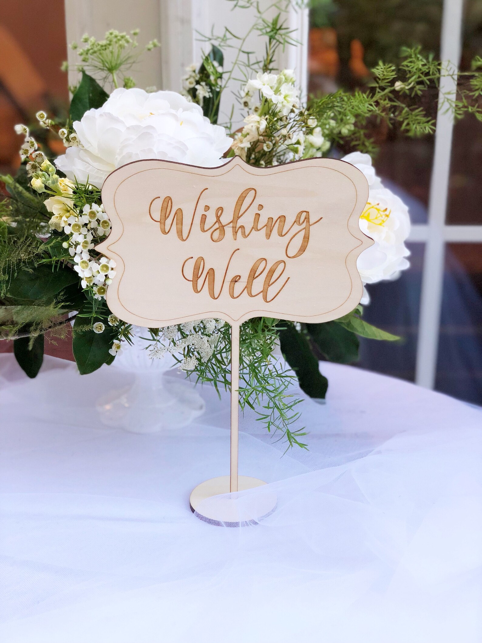 Wishing Well Table Sign Wishing Well Sign Wood Wishing - Etsy