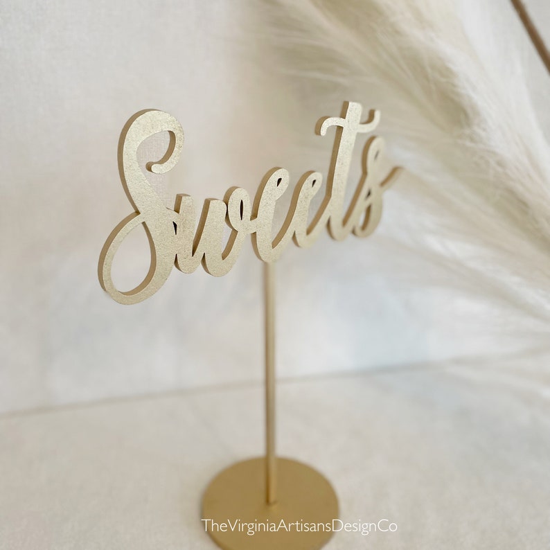Sweets Table Sign, Laser Cut Sweets Table Sign - Etsy