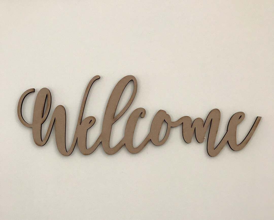 Rustic Welcome Sign Farmhouse Decor Rustic Home Decor Laser Cut Welcome ...