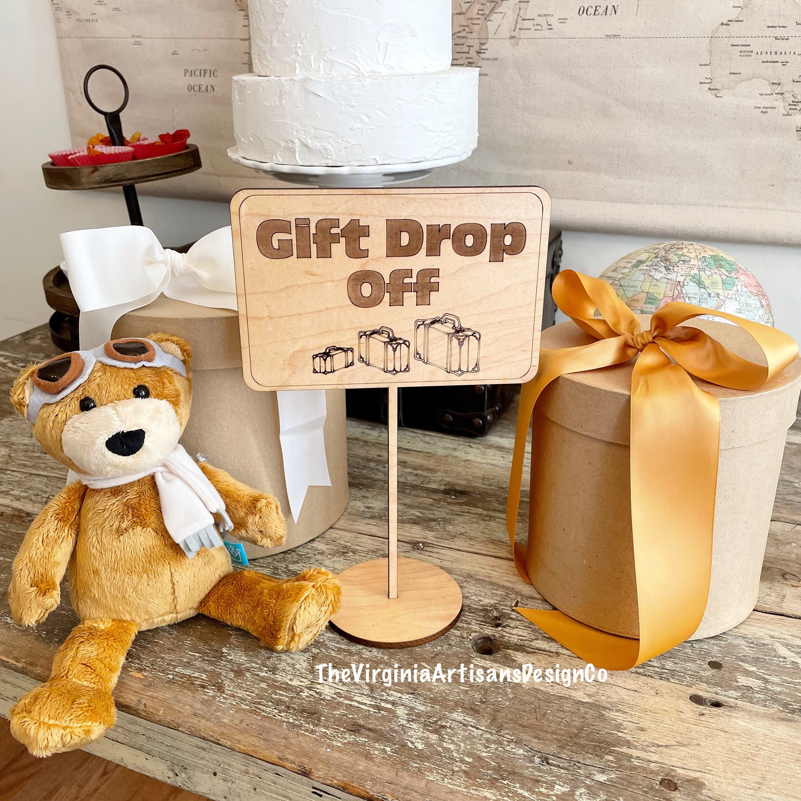 Gift Drop off Sign/ Aviation Themed Table Sign Aviation Party - Etsy
