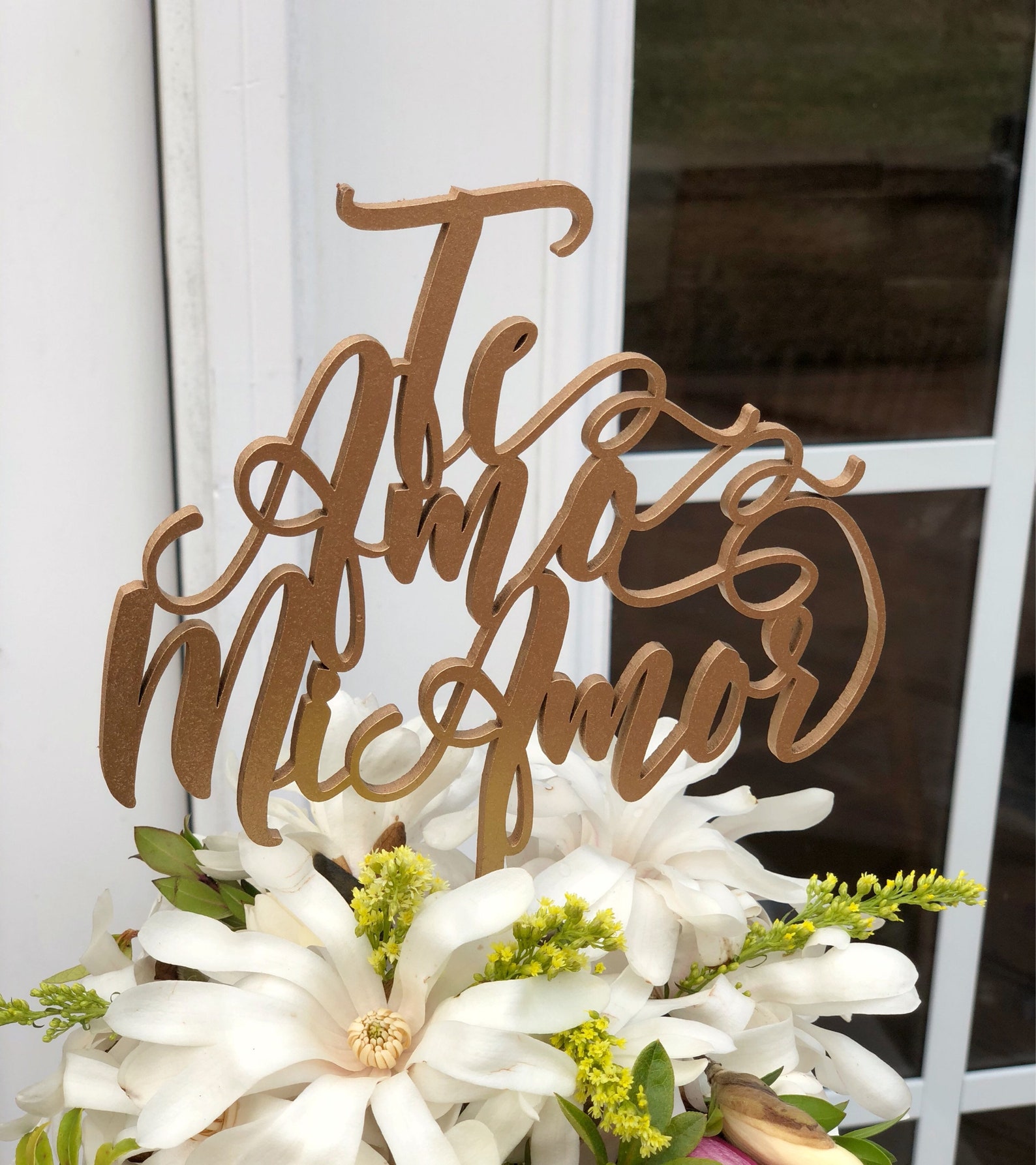 Te Amo Mi Amor Cake Topper Wedding Cake Topper in Spanish - Etsy