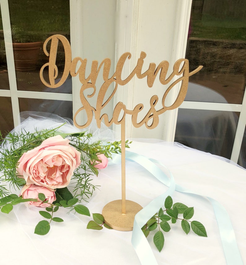 Dancing Shoes Table Sign Dancing Wedding Sign Dancing Sign | Etsy