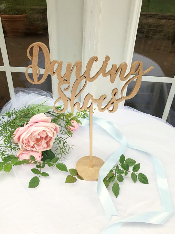 Dancing Shoes Table Sign Dancing Wedding Sign Dancing Sign | Etsy