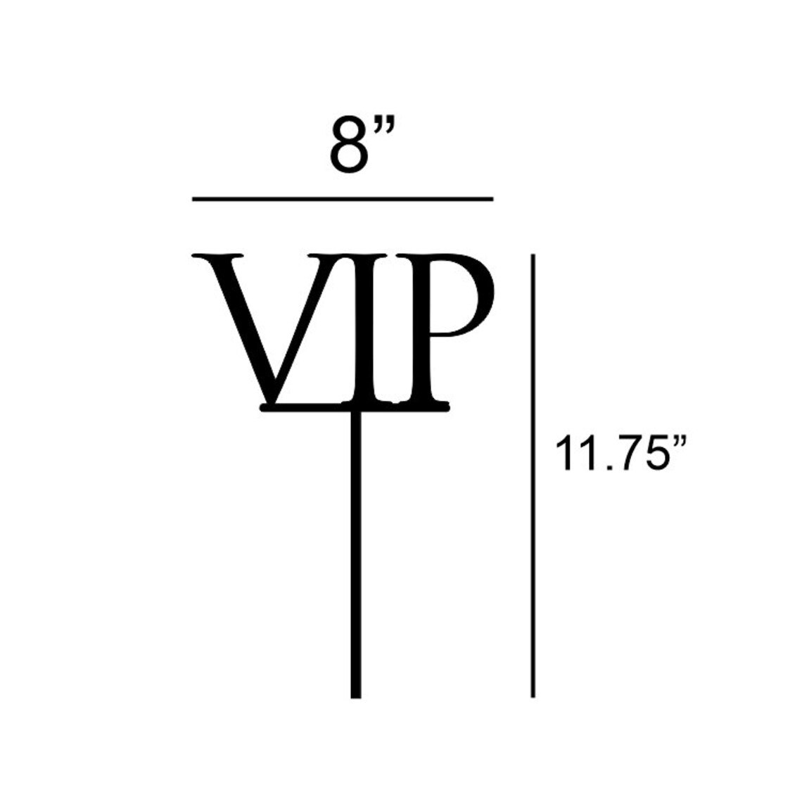 VIP Laser Cut Sign VIP Table Sign | Etsy