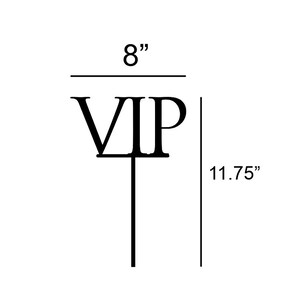 VIP Laser Cut Sign - VIP Table Sign - Etsy