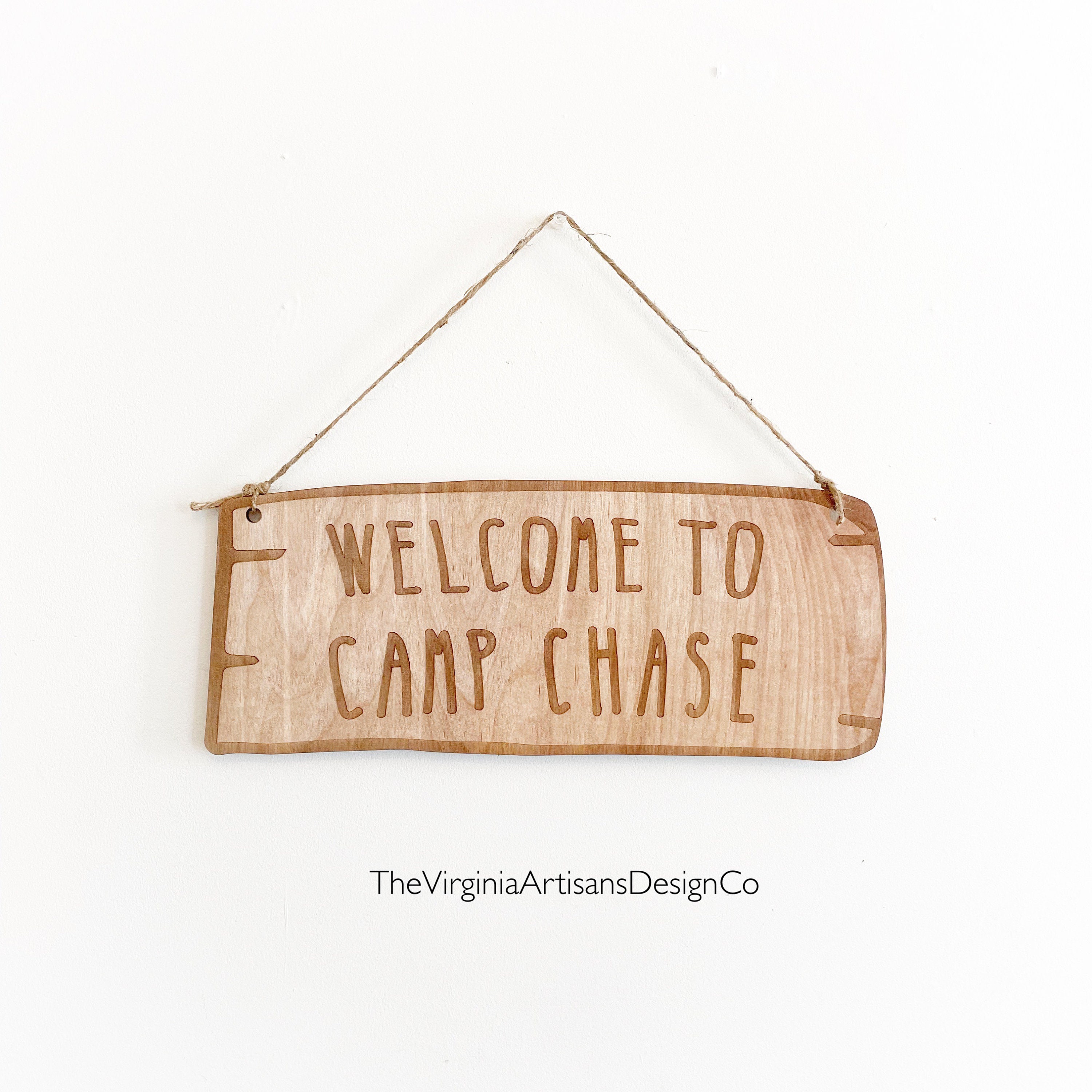 Custom Welcome to Camp Wood Sign, Camping Themed Backdrop Sign, Camping ...