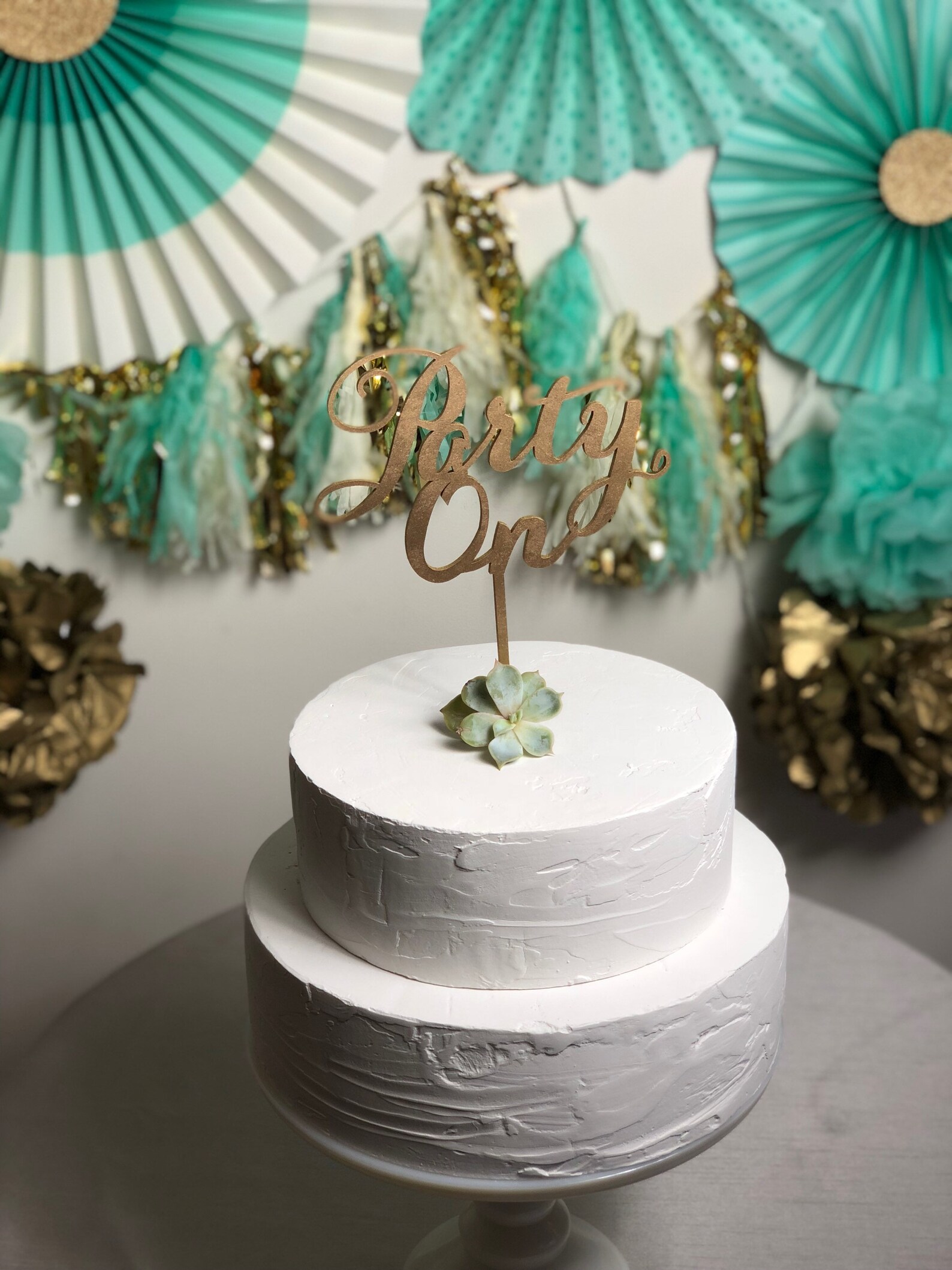 Party On Cake Topper Happy Birthday Cake Topper Party On | Etsy