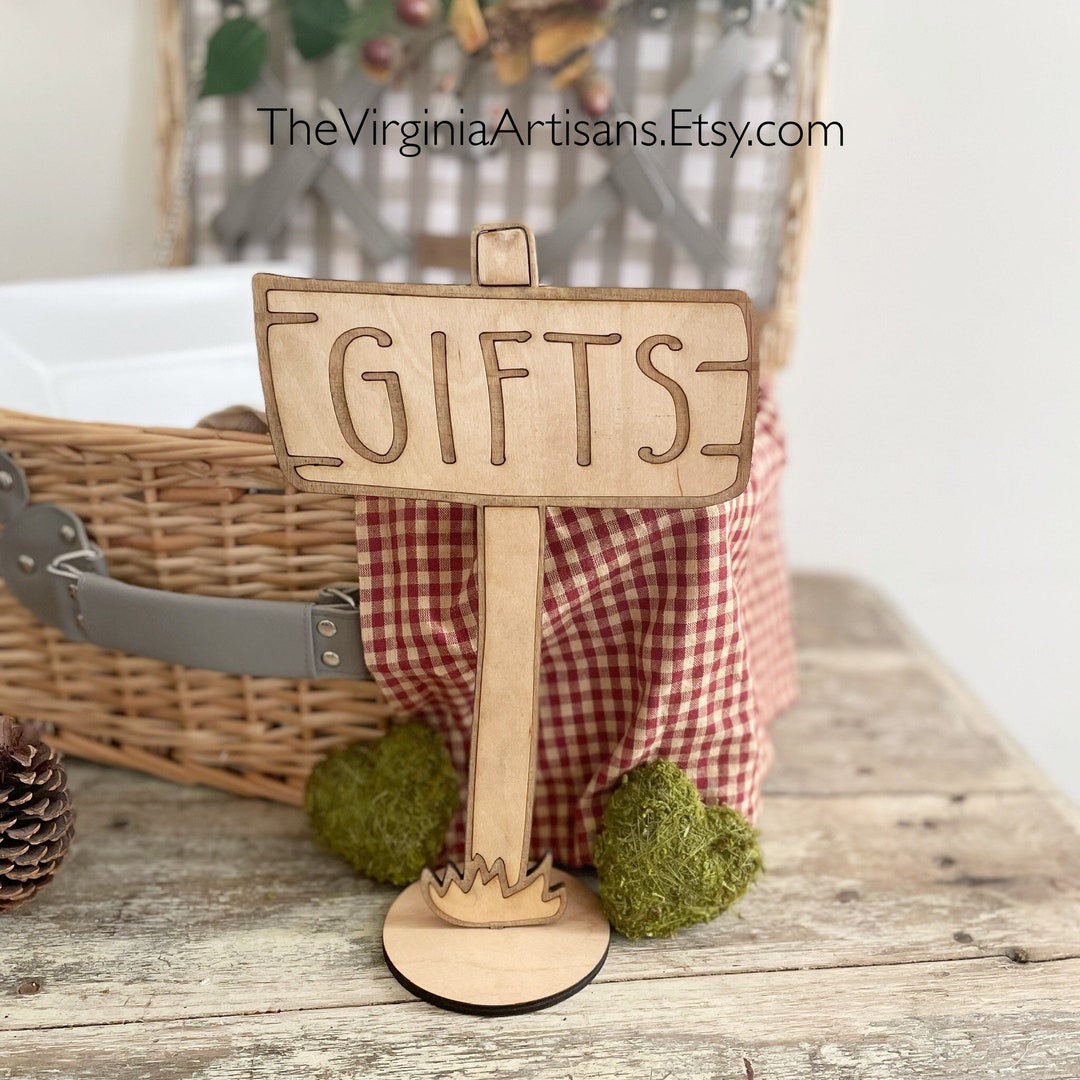 Gifts Table Sign - Camping Themed Baby Shower - Camping Themed Baby ...
