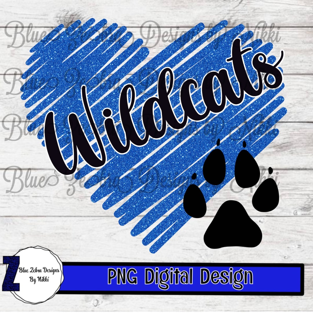 Wildcats Png, Scribble Heart,school Monogram,school Mascot, Wildcats ...