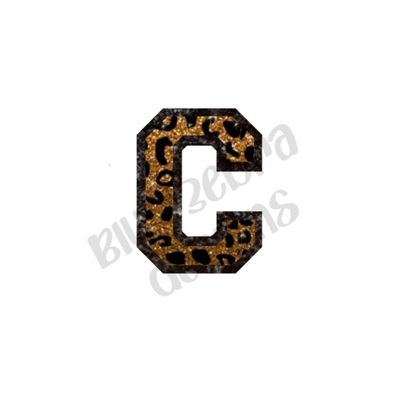 Leopard C Sublimation PNG Leopard Alphabet | Etsy