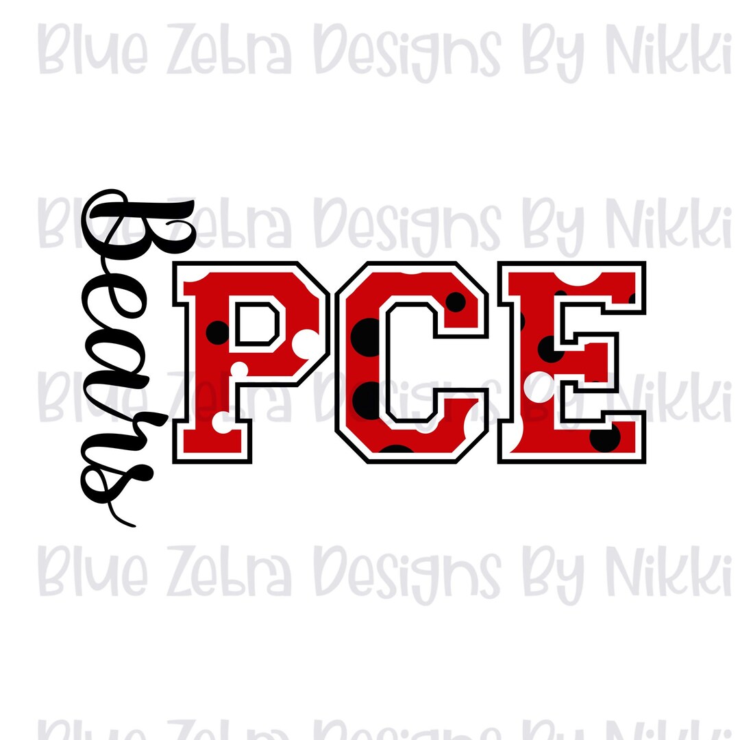 Park City Elementary Bears Png, PCE Bears, School Monogram, School ...