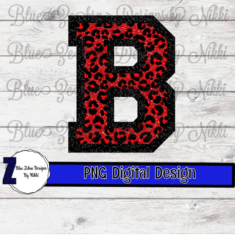 Leopard B , Sublimation, PNG, Leopard Alphabet - Etsy