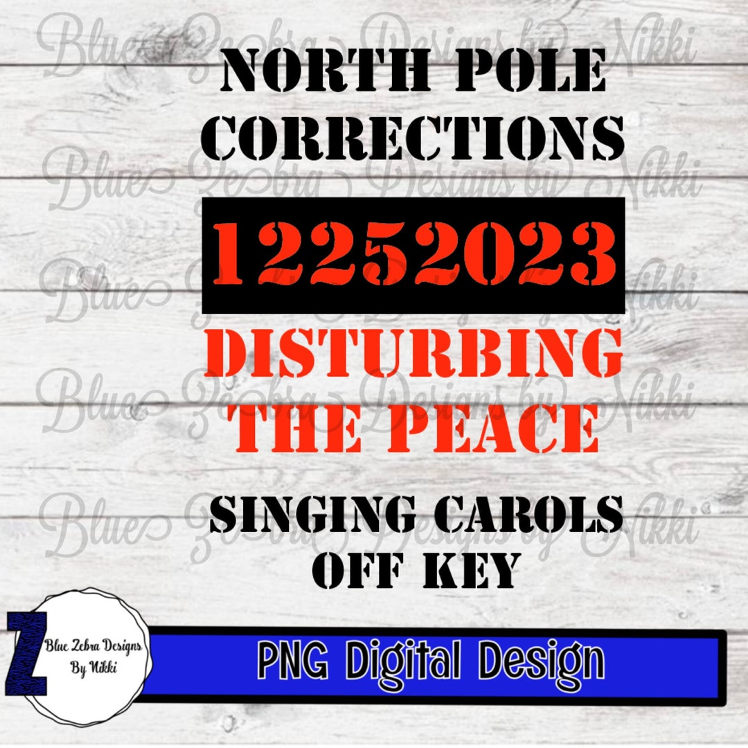 Matching Family Christmas Svg Png , North Pole Corrections, Sublimation ...