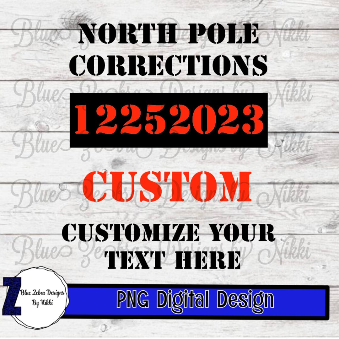 Matching Family Christmas Svg Png , North Pole Corrections, Sublimation ...