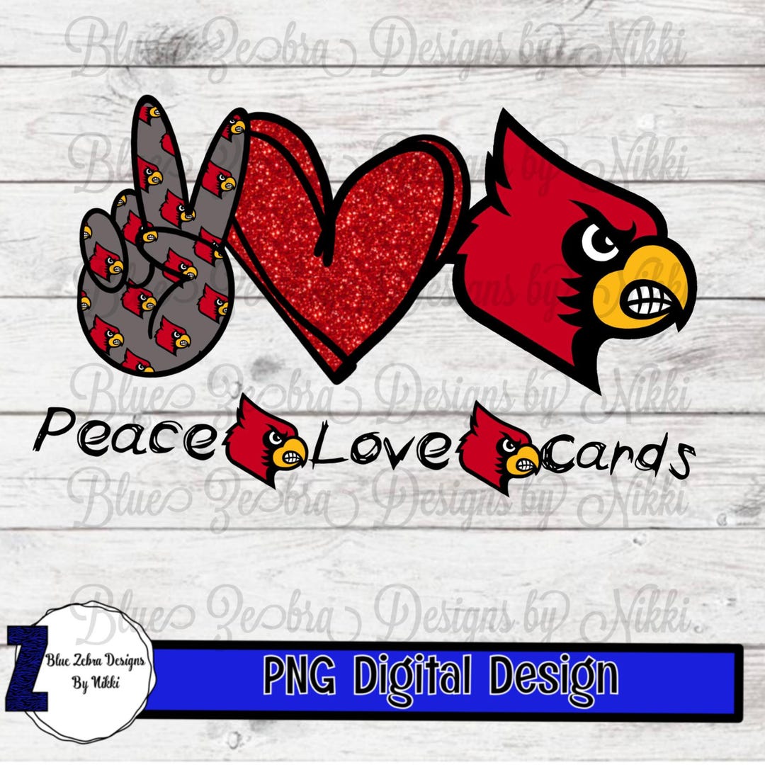 Peace Love Cards, Cardinals , Cards , Png, Sublimation File, Dtf - Etsy
