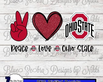 Peace Love Buckeyes Shirt - Etsy