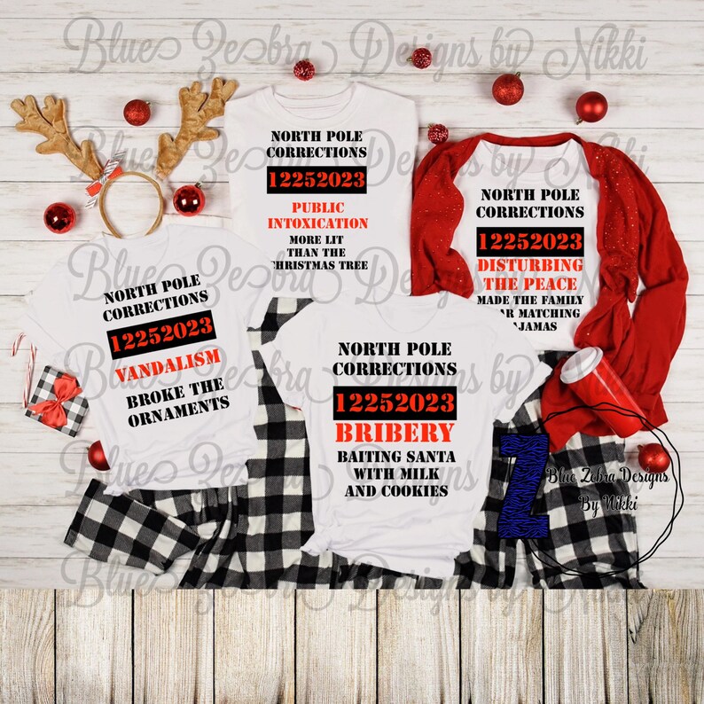 Matching Family Christmas Svg Png , North Pole Corrections, Sublimation ...