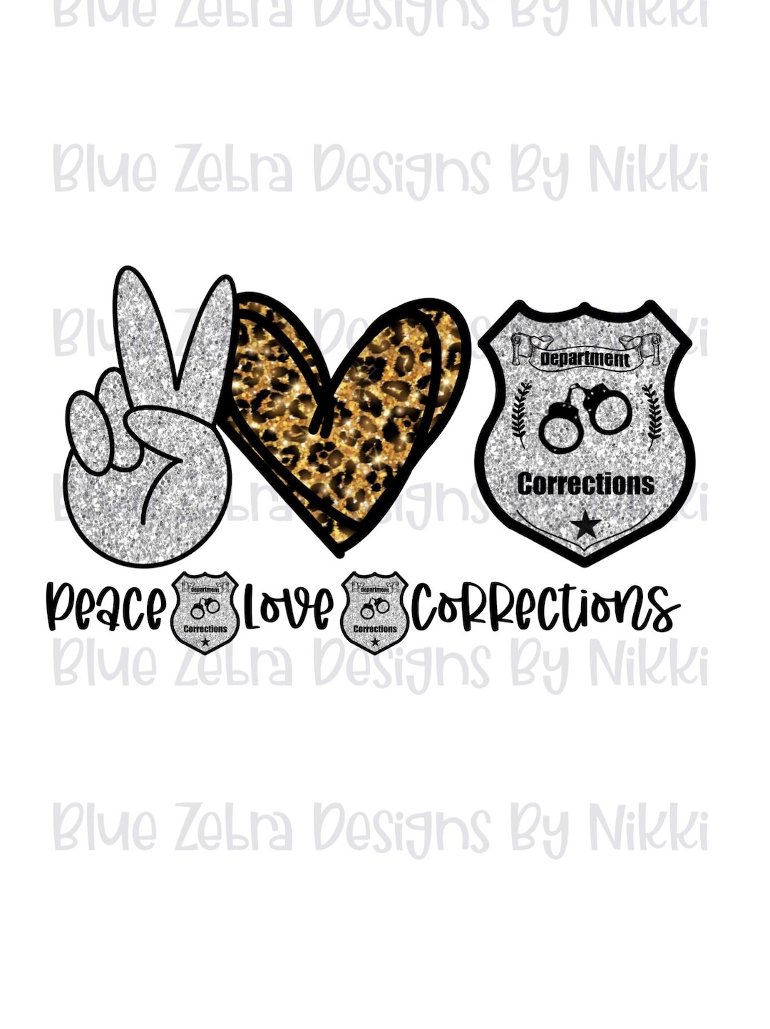 Peace Love Corrections Sublimation, PNG, - Etsy
