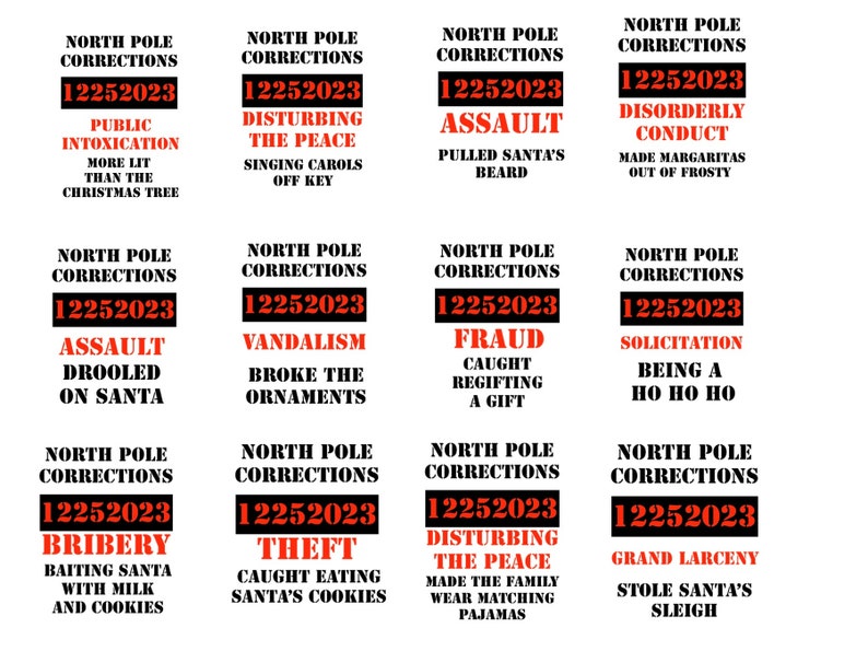 Matching Family Christmas Svg Png , North Pole Corrections, Sublimation ...