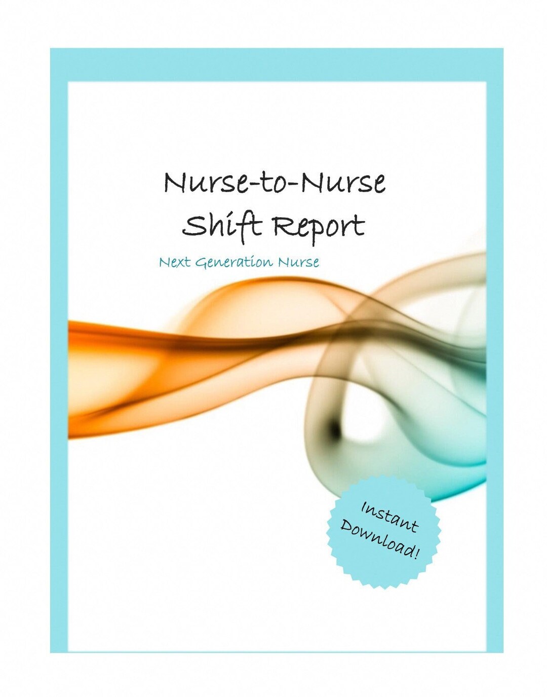 Downloadable Nursing Bedside Rounds Report - Etsy