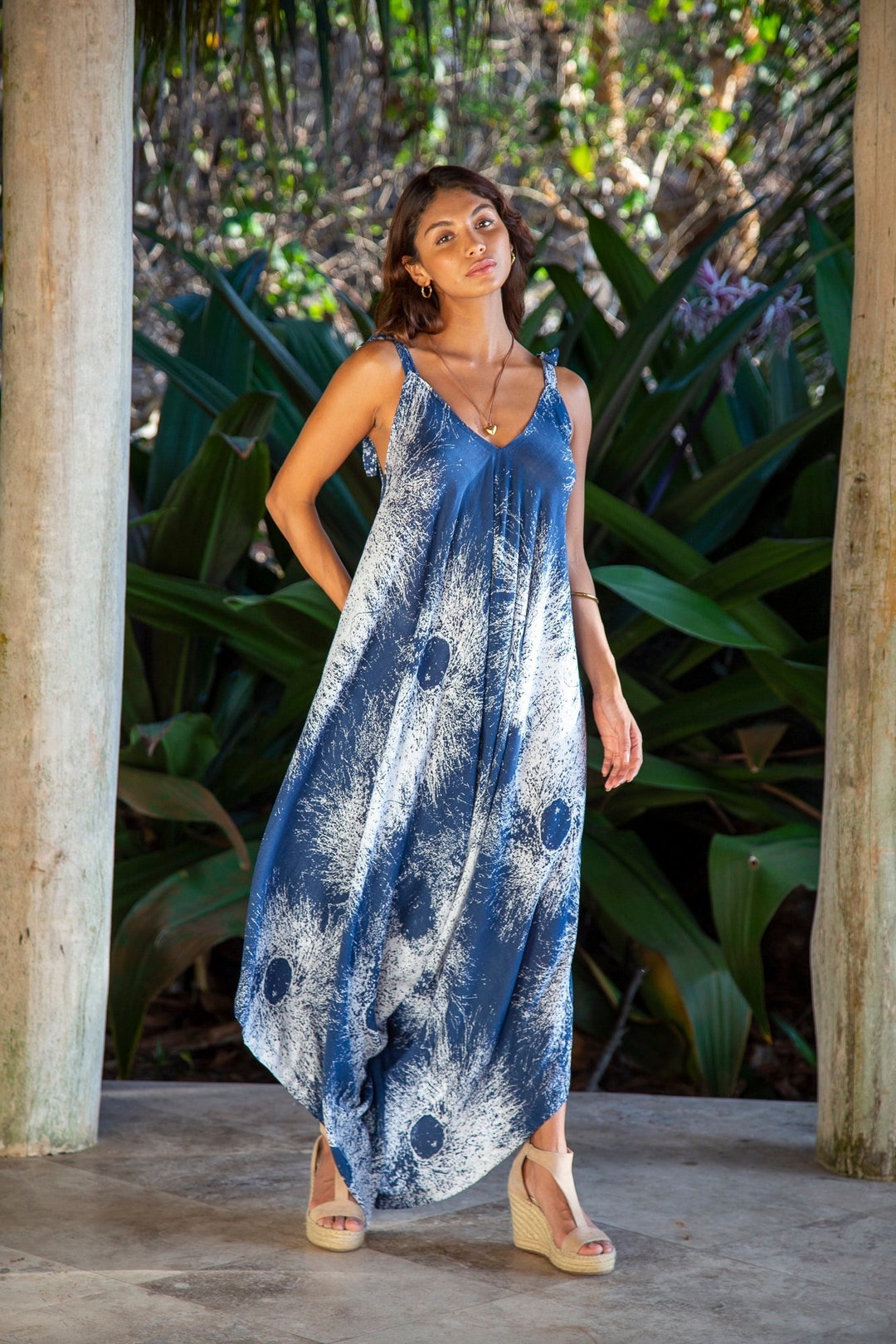 Navy Harem Convertible Jumpsuit, Multiway Beach Cover Up, Summer ...