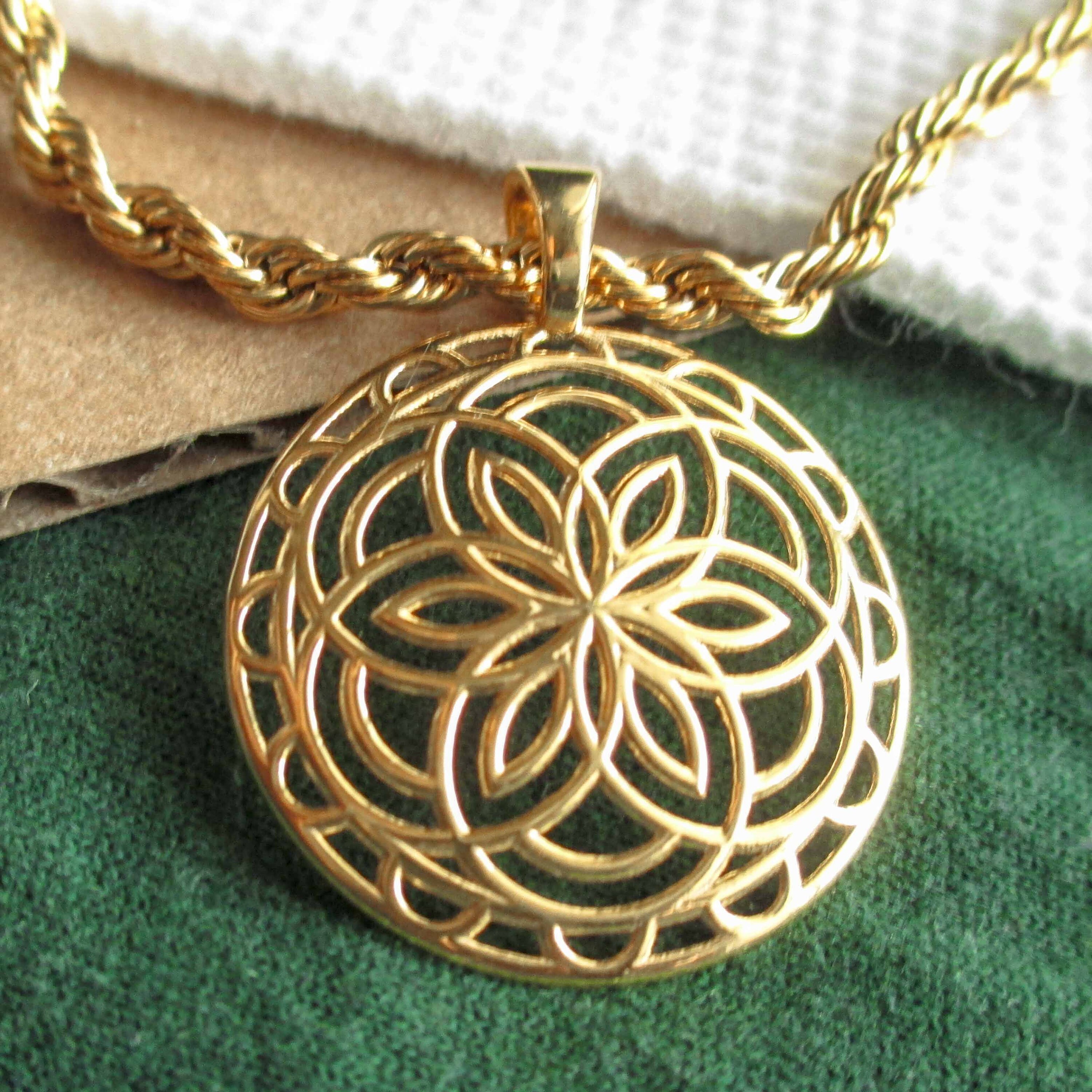 Flower of Life Sigil Charm Pendant - Etsy