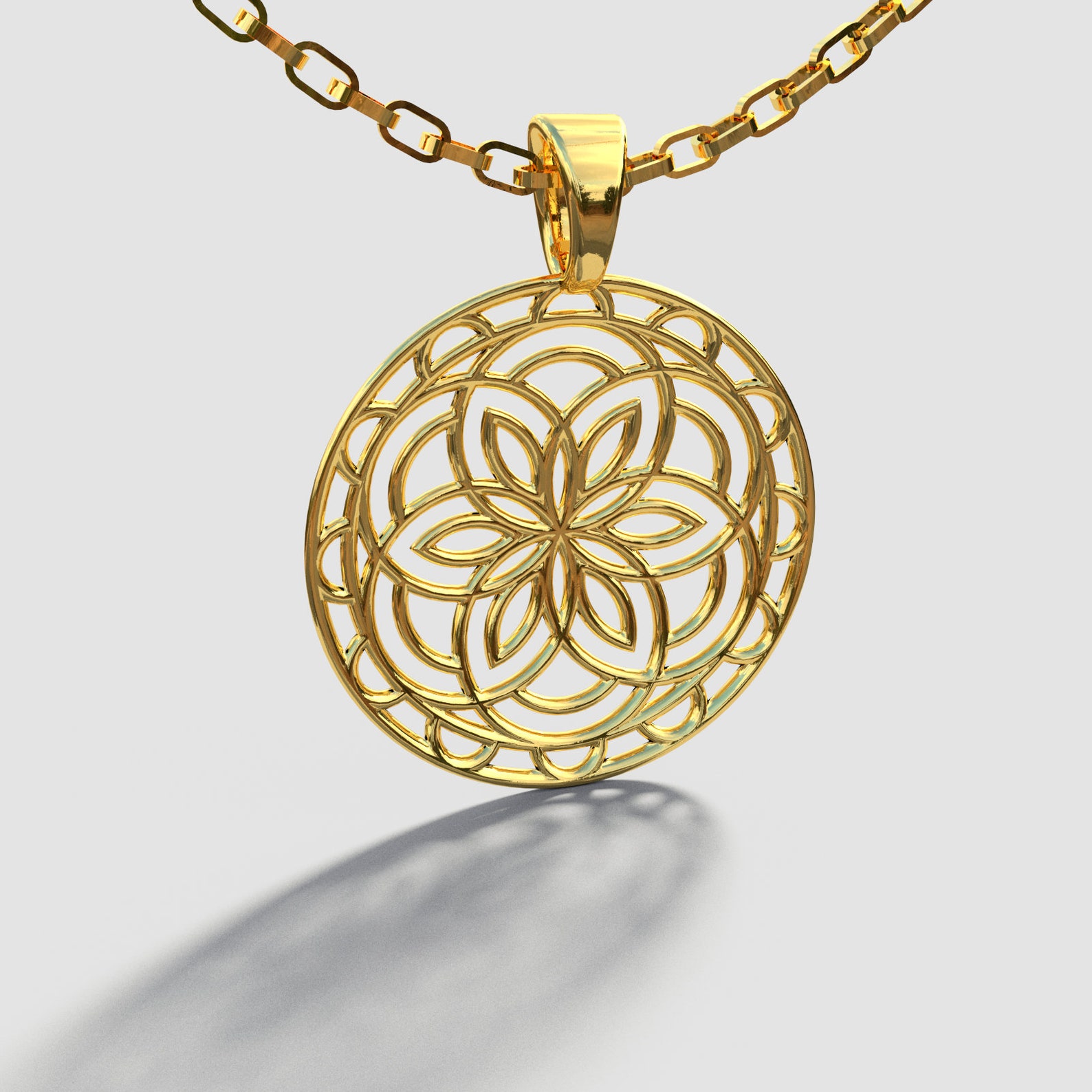Flower of Life Sigil Charm Pendant - Etsy