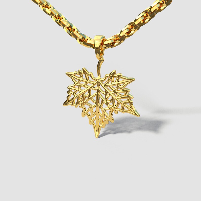 Maple Leaf Pendant - Etsy