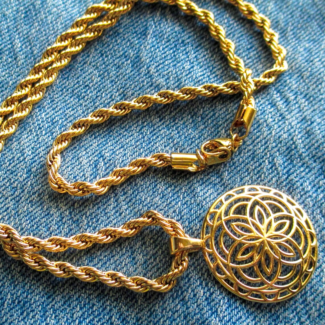 Flower of Life Sigil Charm Pendant - Etsy