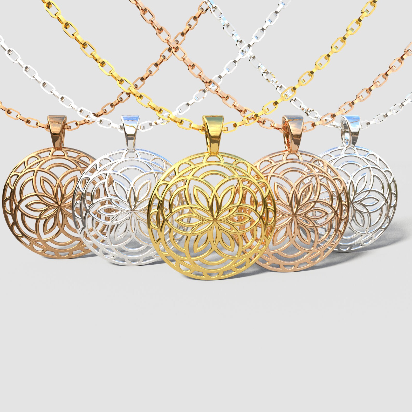 Flower of Life Sigil Charm Pendant - Etsy