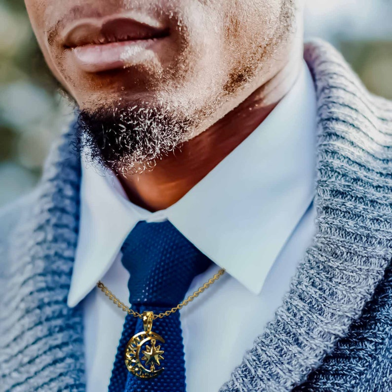 Solid Metal Crescent Moon Charm Pendant - Etsy