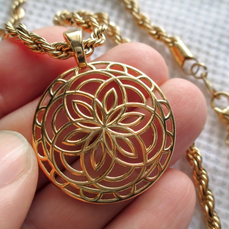 Flower of Life Sigil Charm Pendant - Etsy