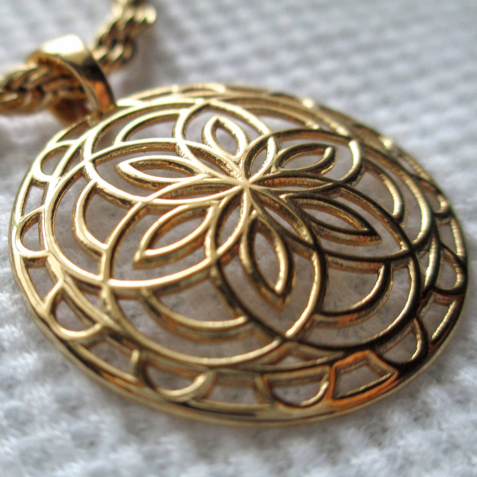 Flower of Life Sigil Charm Pendant - Etsy