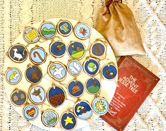 Jesus Storybook Bible Ornaments Jesse Tree Ornaments Wooden - Etsy