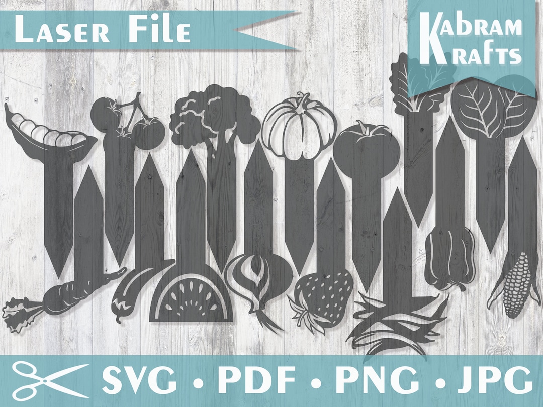 Plant Markers SVG: Garden Stakes Laser Cut File (digital Download) - Etsy