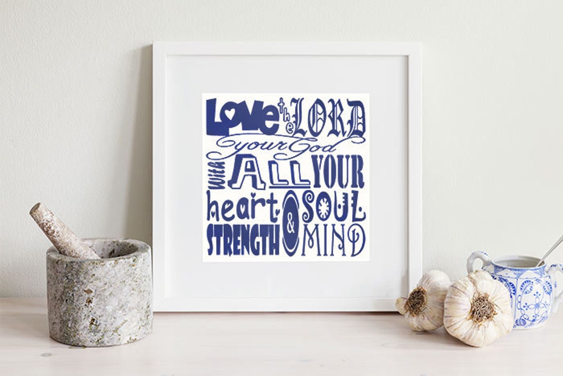 Bible Verse SVG love the Lord Scripture Quotes - Etsy