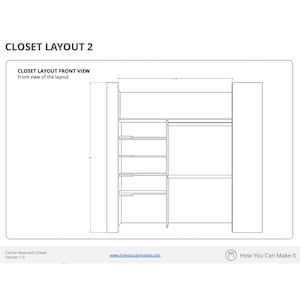 Build Instructions for a Corner Bedroom Closet - Etsy