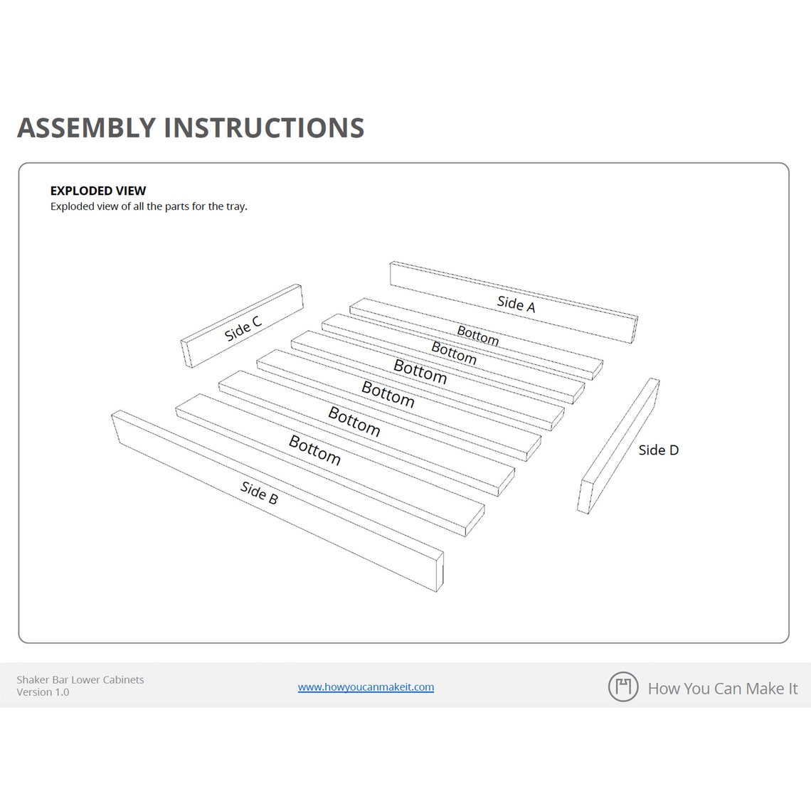Serving Tray Woodworking Plans - Etsy
