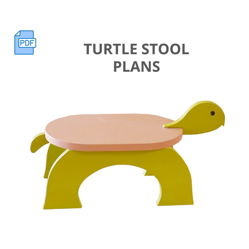 Turtle Animal Stool Plans a Woodworking Project Plan - Etsy