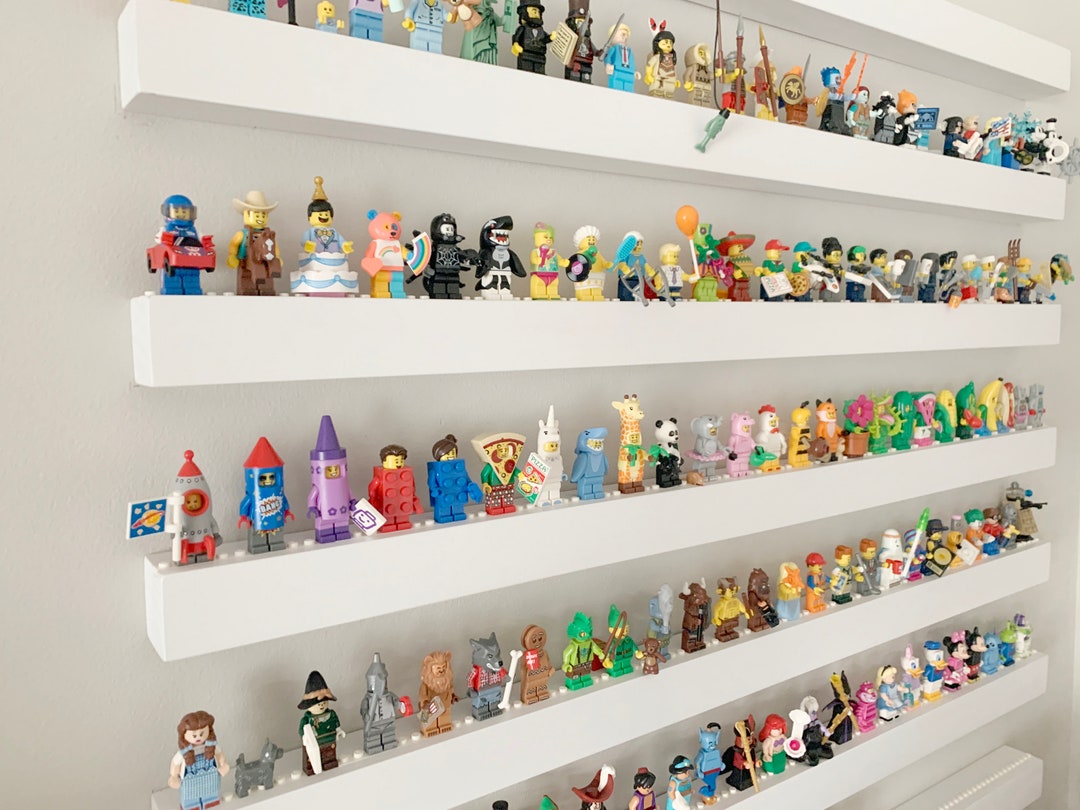 Minifig Display Shelf – Solid Wood LEGO Organizer - Etsy