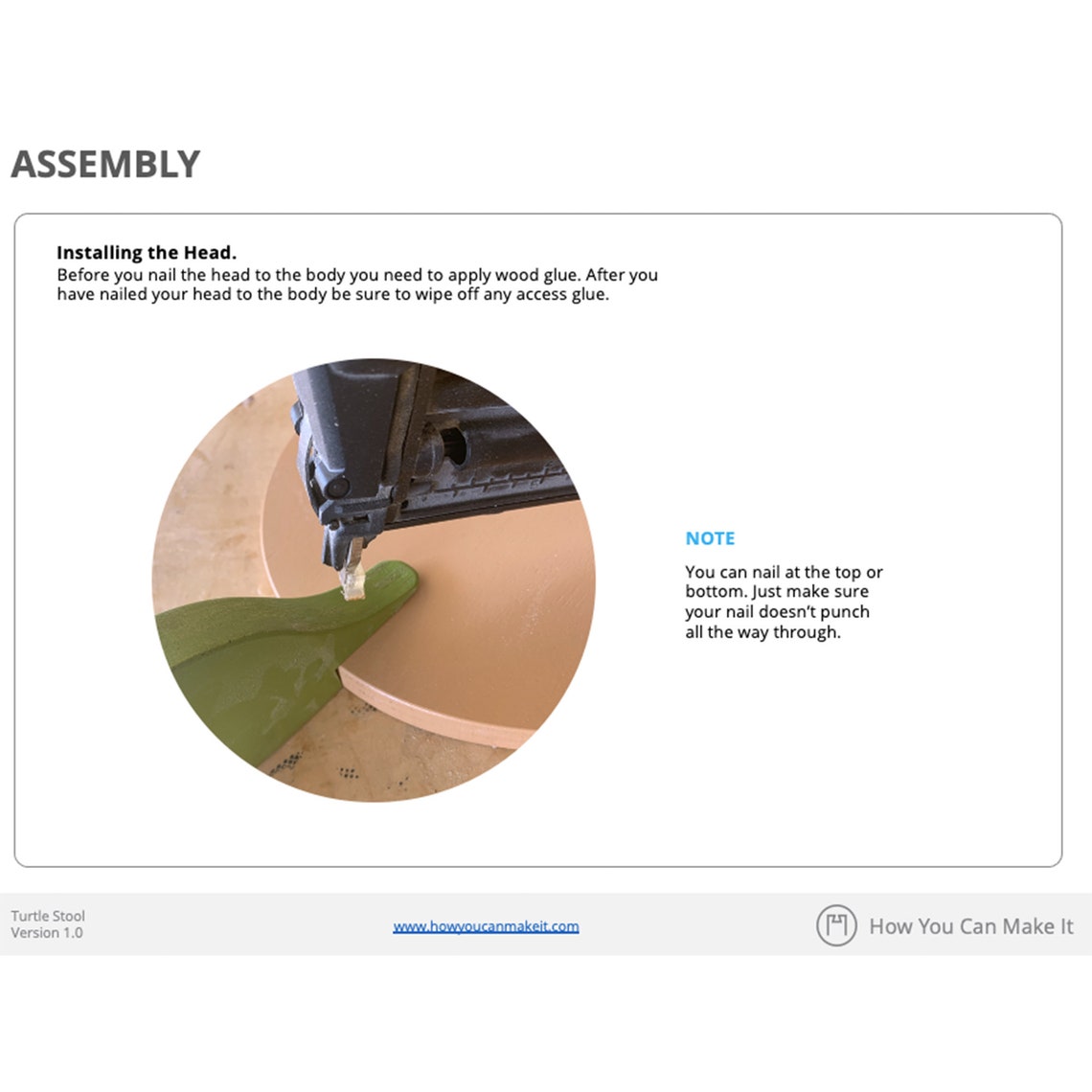 Turtle Animal Stool Plans a Woodworking Project Plan - Etsy