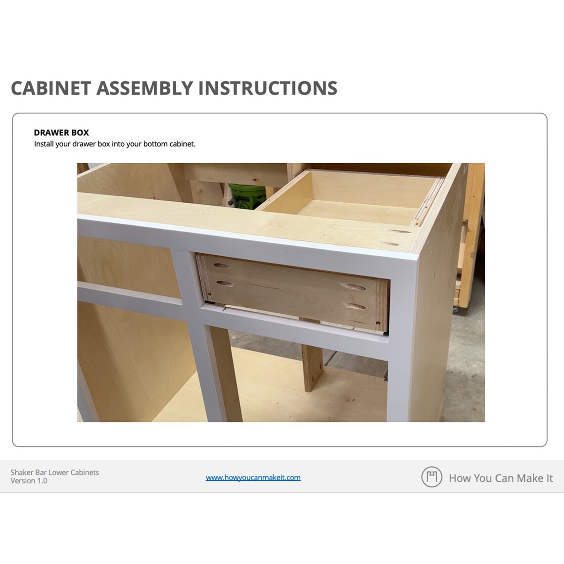 Build Instructions for a Shaker Style Bar Cabinet With Sink and ...