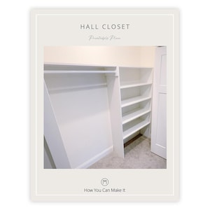 Build Instructions for a Hall Closet With Removable Shelf - Etsy