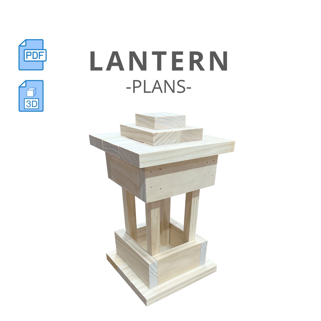 Wooden Lantern Woodworking Plans - Etsy