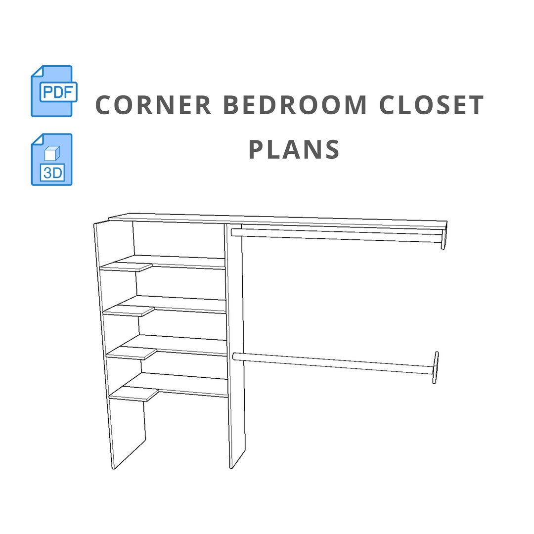 Build Instructions for a Corner Bedroom Closet - Etsy