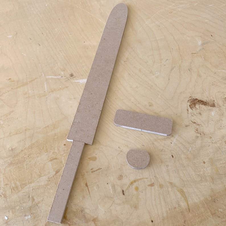 Wooden Sword Cutting Template Jig and Plan FREE SHIPPING - Etsy